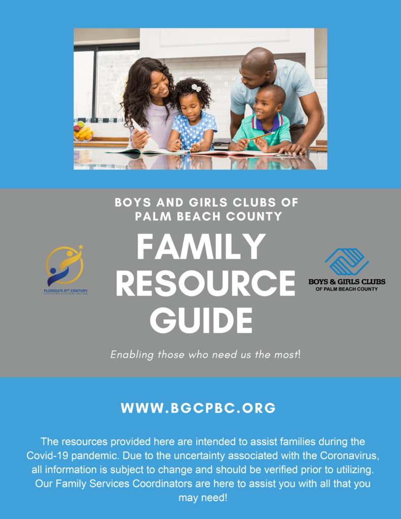 COVID-19 Family Resource Guide | Boys & Girls Clubs of Palm Beach
