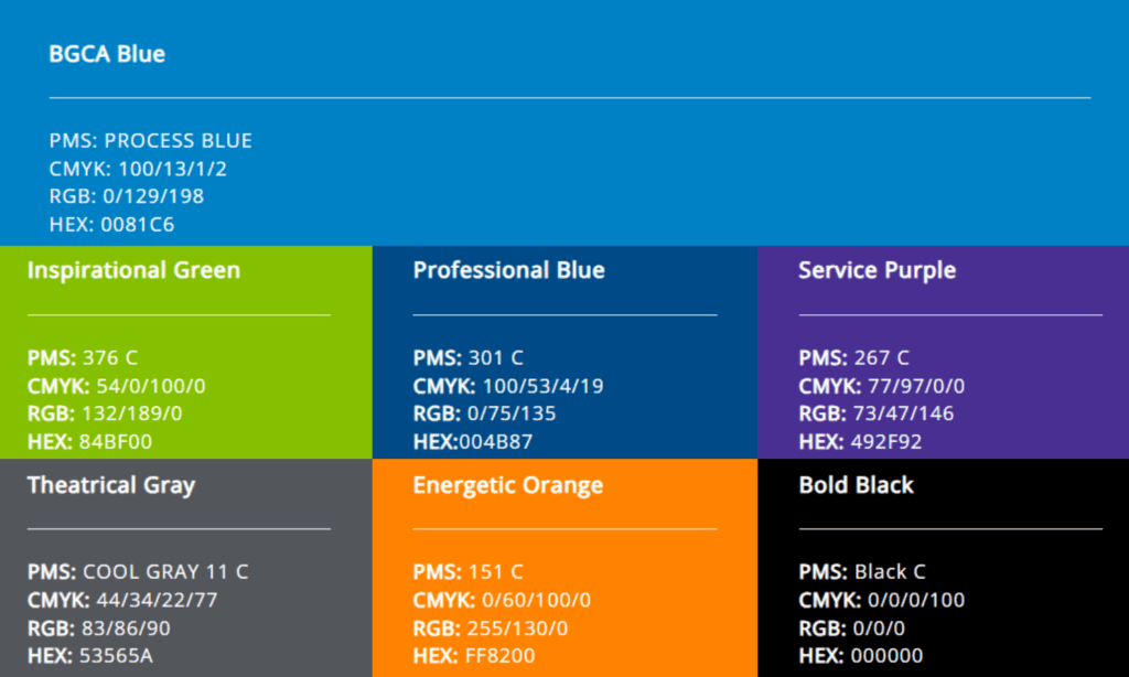 Brand Guidelines | Boys & Girls Clubs of Palm Beach